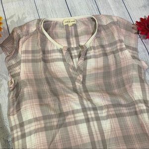 cloth & stone | Tops | Cloth Stone Plaid Shirt | Poshmark